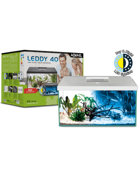 Aquael - Kit Leddy 40 Day&Night Blanc 2.0 Cet aquarium complet AQUA...