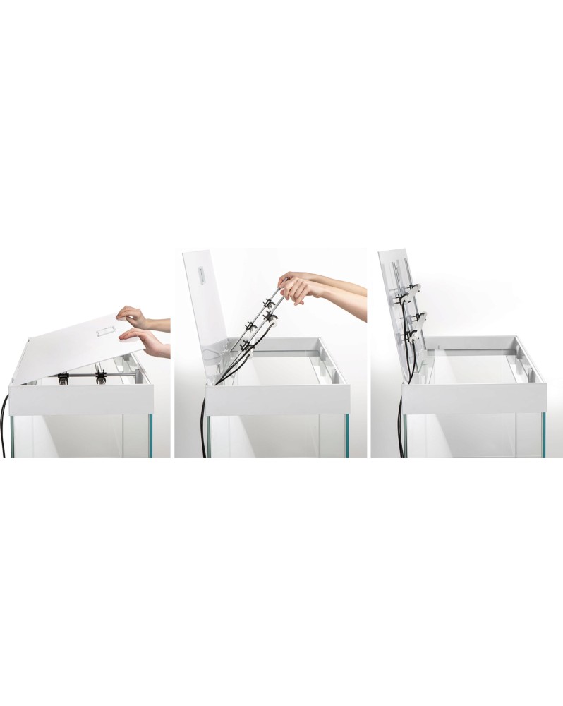 Aquael - Aquarium Optiset 200 Blanc 2.0 L'Aquarium Aquael OptiSet 2...