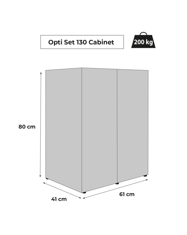 Meuble Aquael Optiset 130 gris 61x41x80 cm